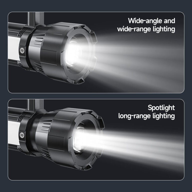 Dual-Light LED Searchlight with Focus Beam & Side Lamp DP-7341A ...